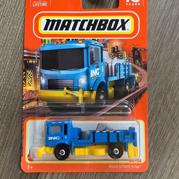 Toys | Matchbox Car Construction Vehicle Road Stripe King Mbx 7 Years ...